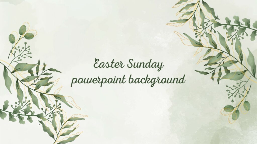 Easter Sunday Powerpoint Background – MasterBundles