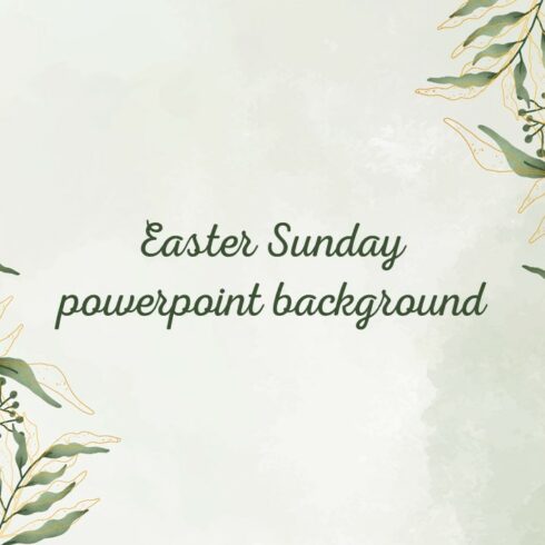 Easter Sunday Powerpoint Background | MasterBundles