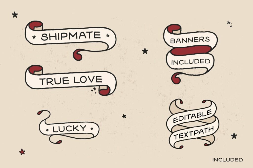 Sailors Diary Tattoo Style Font – MasterBundles