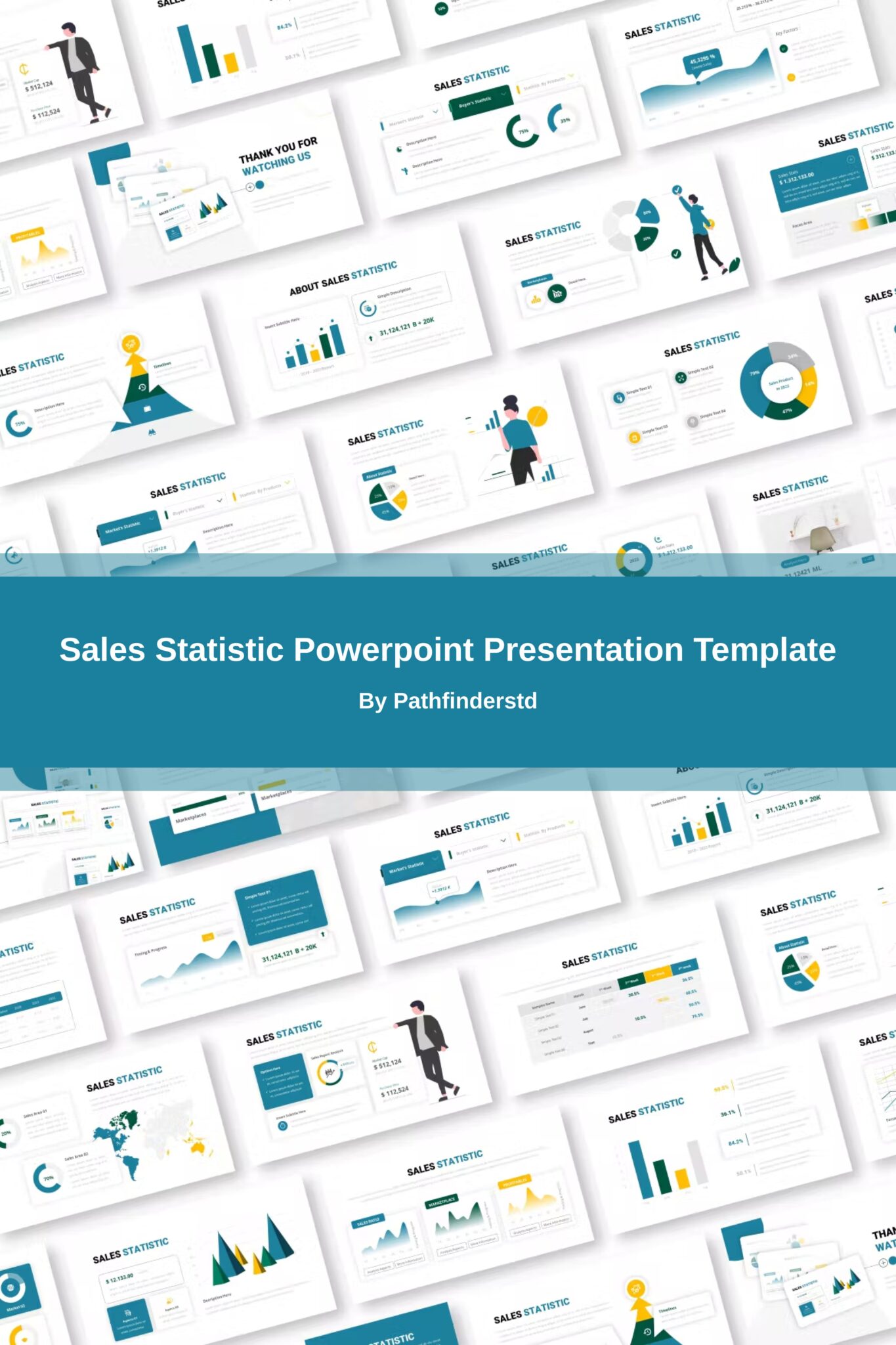 Sales Statistic Powerpoint Presentation Template – MasterBundles