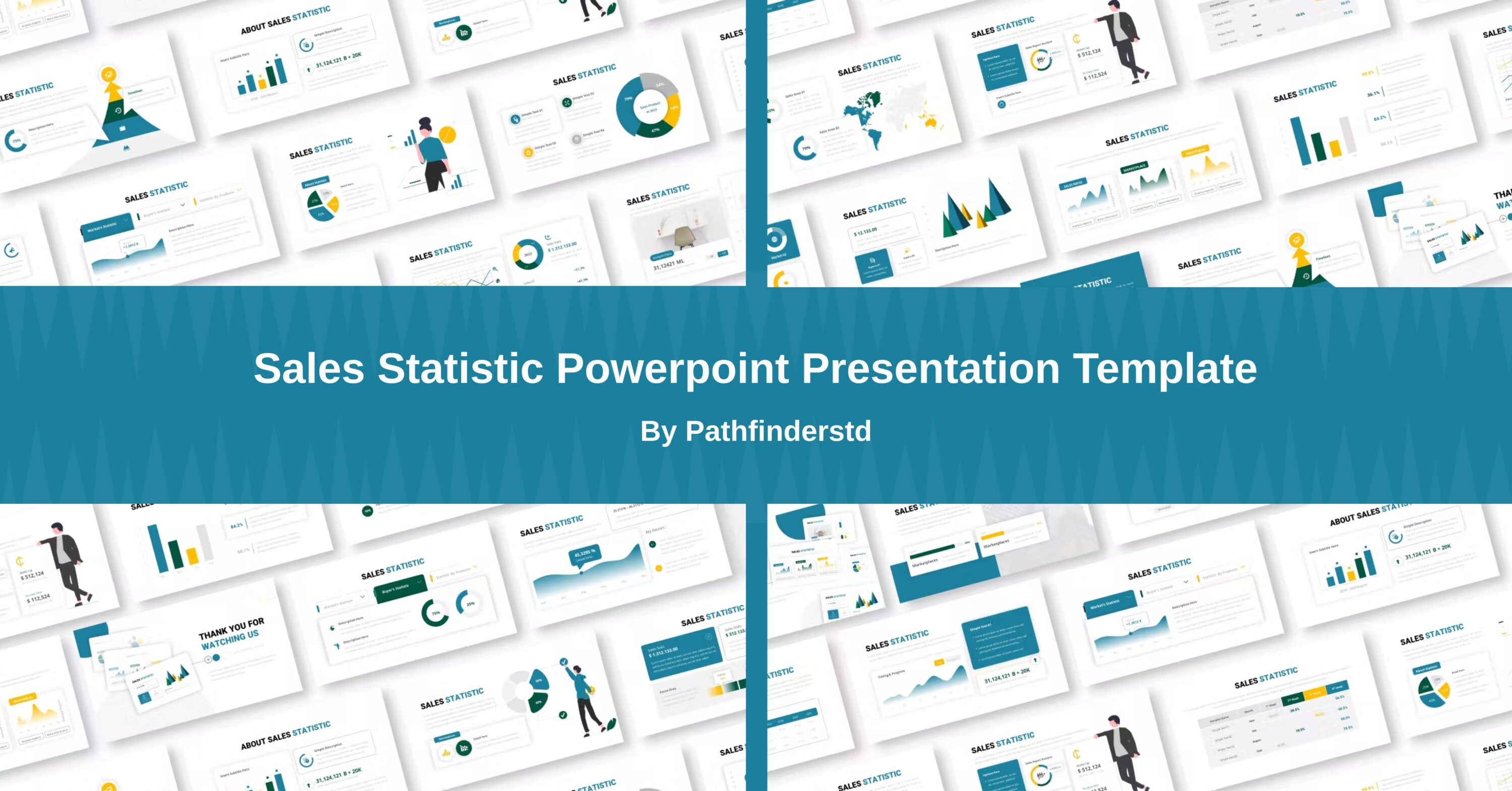 Sales Statistic Powerpoint Presentation Template Masterbundles