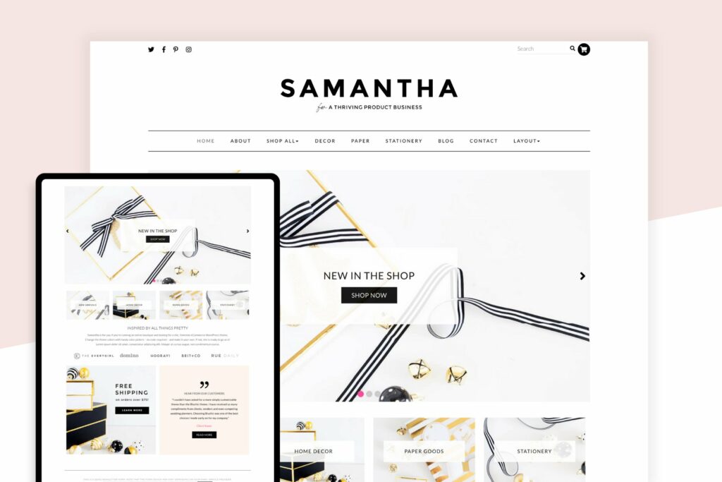 Samantha WordPress Theme – MasterBundles