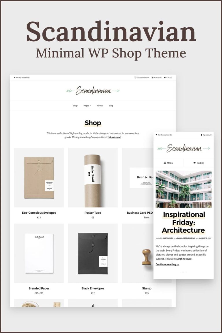 Scandinavian - Minimal WP Shop Theme – MasterBundles