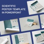 Science Poster Model In Powerpoint | Warm Blue | Horizontal – MasterBundles