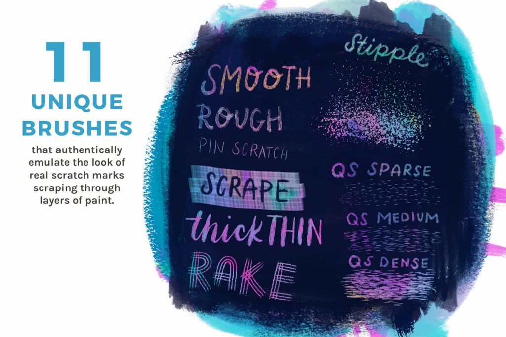 Scratch Art Brushes for Procreate – MasterBundles