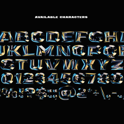 Chrome Lights Bitmap Color Font Design | MasterBundles