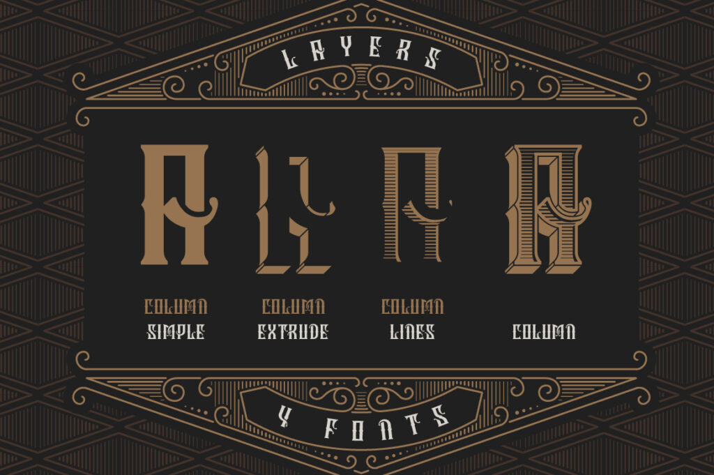 Column Typeface - MasterBundles