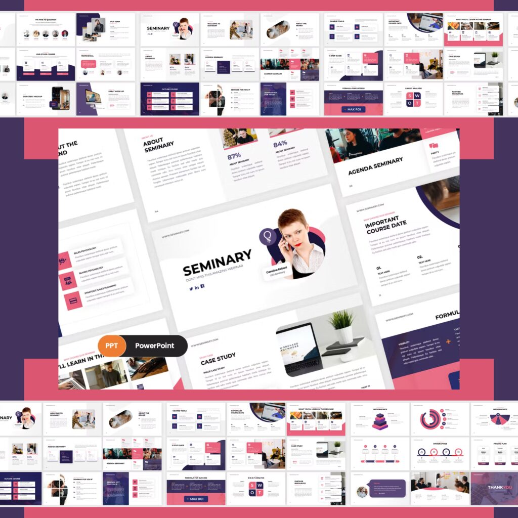 Seminary - Webinar & Seminar PowerPoint Template – MasterBundles
