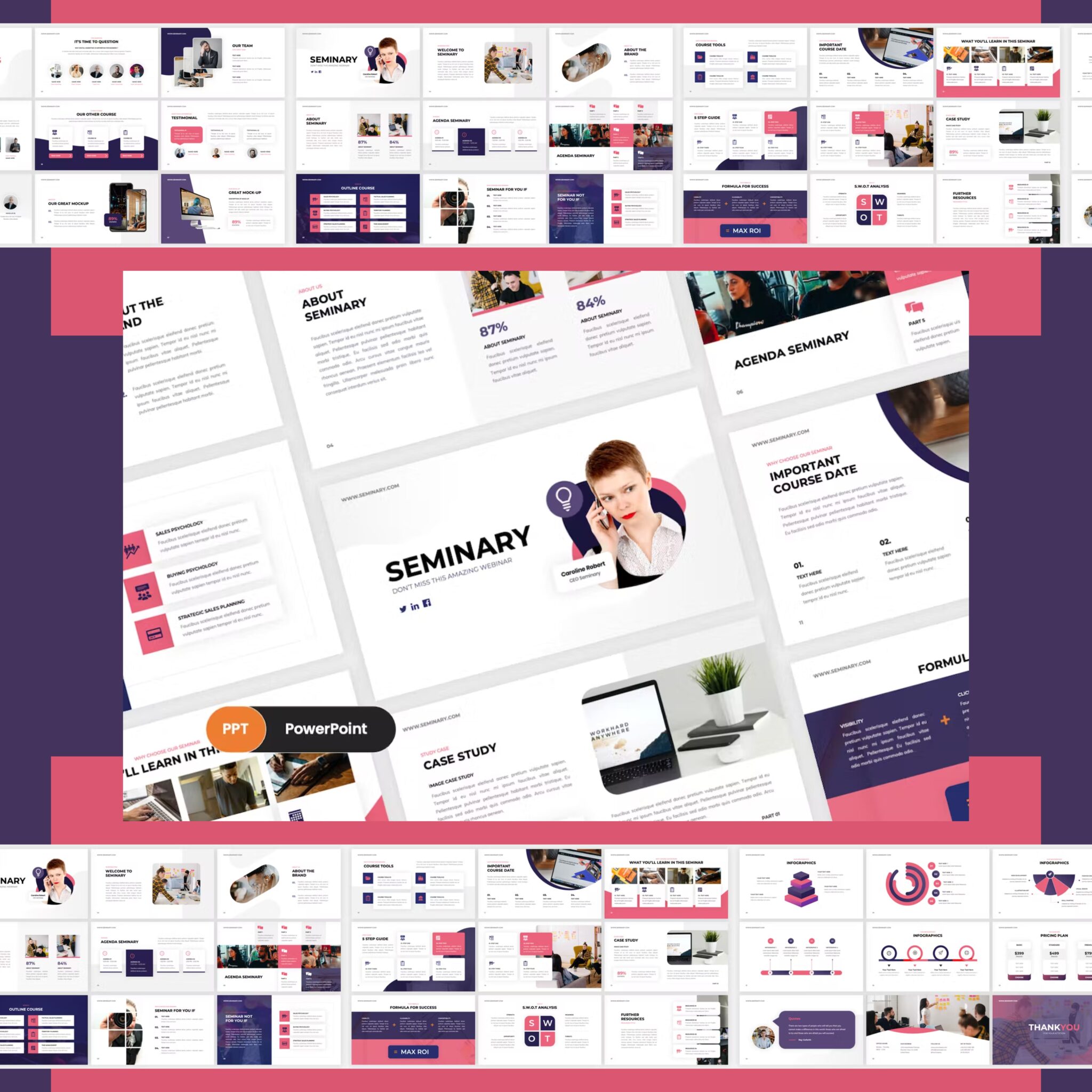 Seminary - Webinar & Seminar PowerPoint Template – MasterBundles