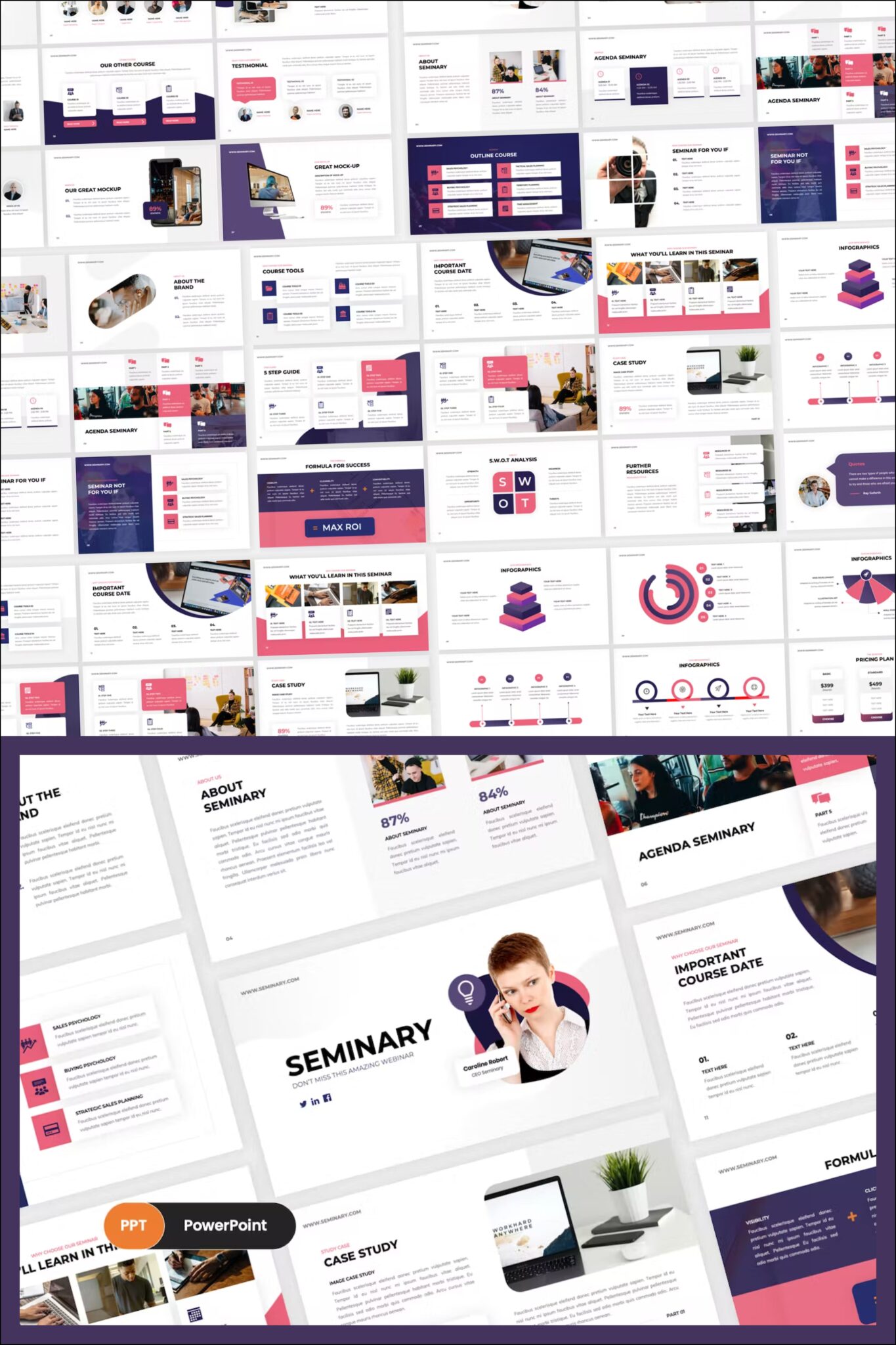 Seminary - Webinar & Seminar PowerPoint Template – MasterBundles
