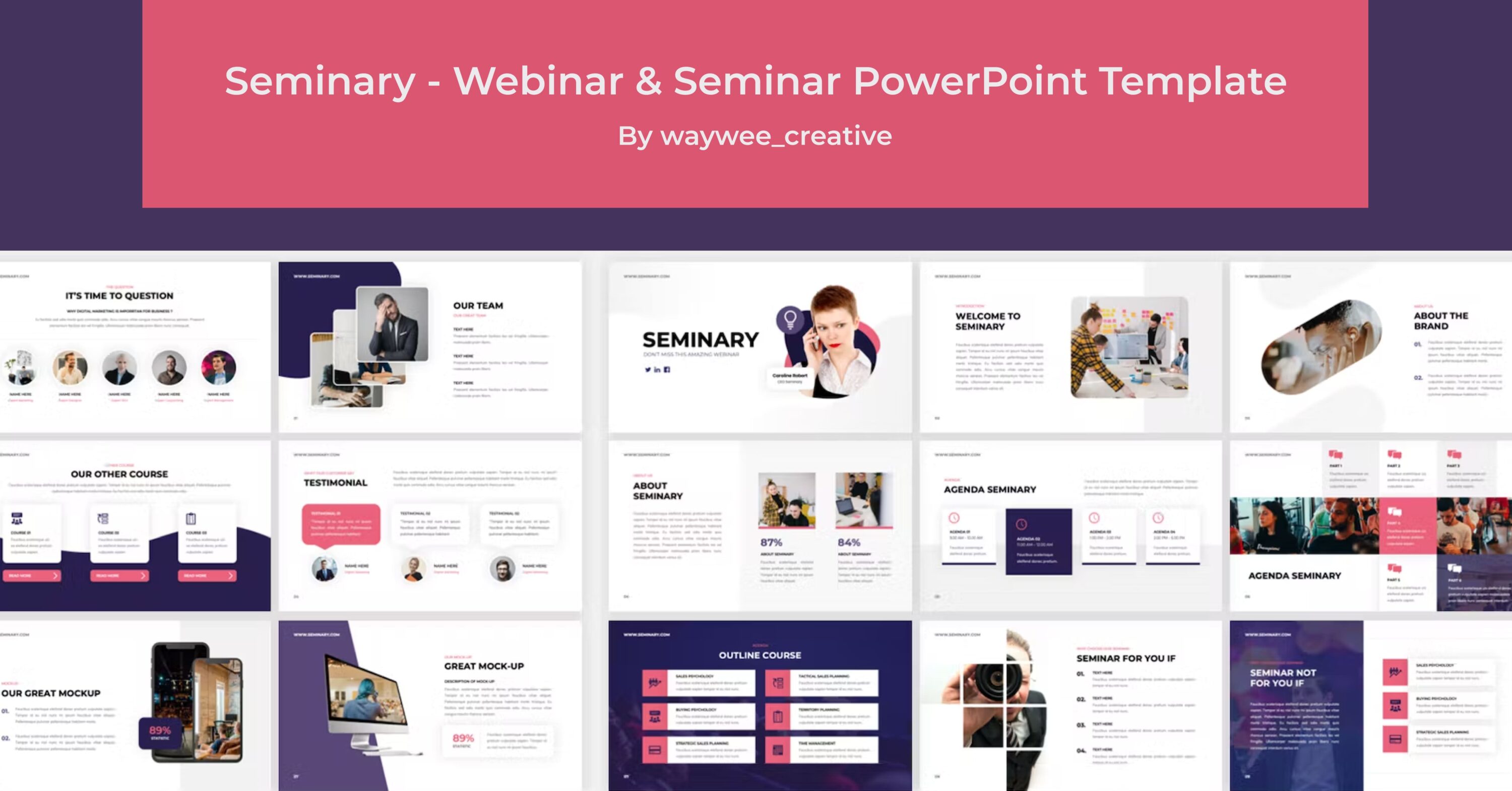 Seminary - Webinar & Seminar PowerPoint Template – MasterBundles