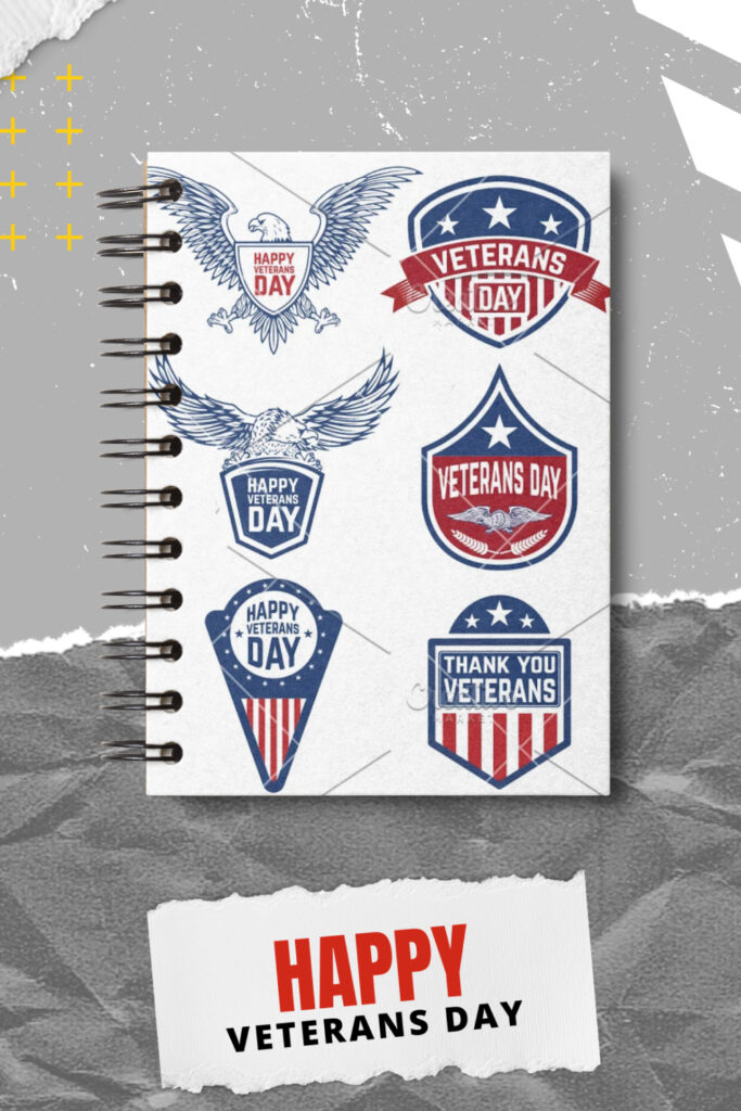 Set of Happy Veterans Day emblems. – MasterBundles