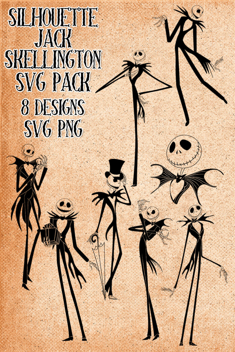 Silhouette Jack Skellington SVG – MasterBundles