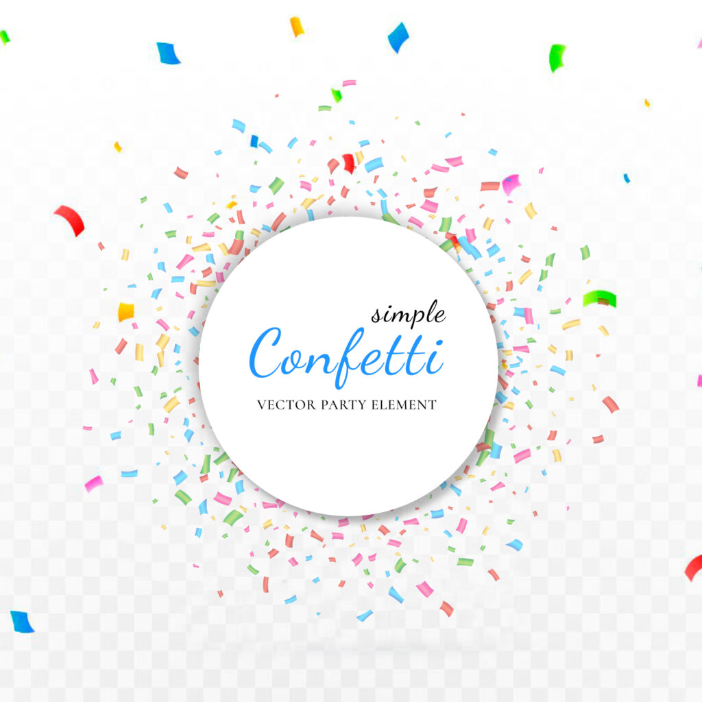 Confetti and Gold Foil Background | Master Bundles