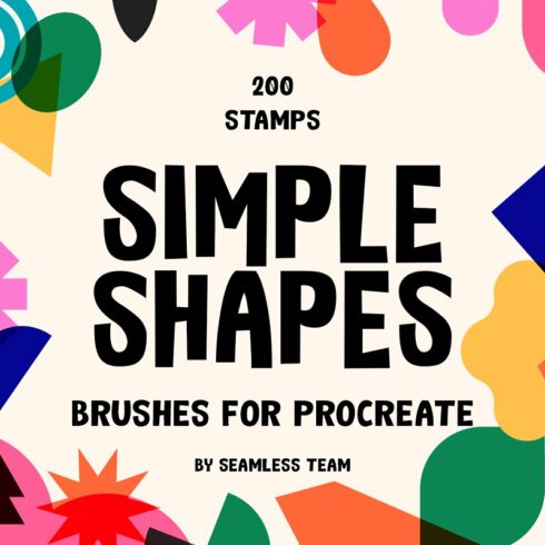 200 Simple Shapes For Procreate – MasterBundles