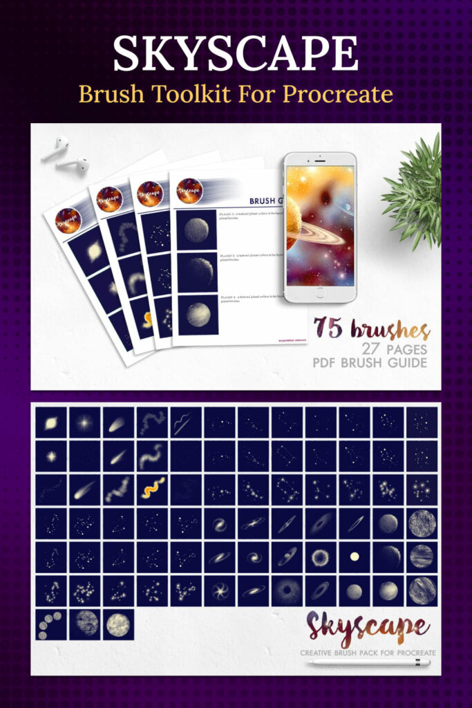 Skyscape Brush Toolkit for Procreate – MasterBundles