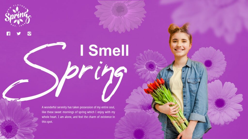 Smell Spring Presentation Template – MasterBundles