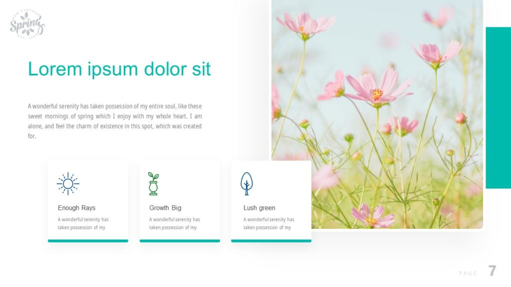 Smell Spring PowerPoint Template – MasterBundles