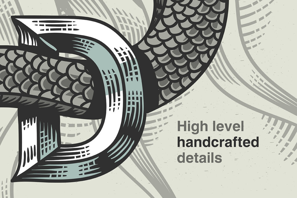 Snake Design Illustration - MasterBundles