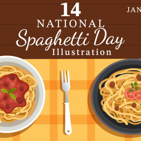 14 National Spaghetti Day Illustration - MasterBundles