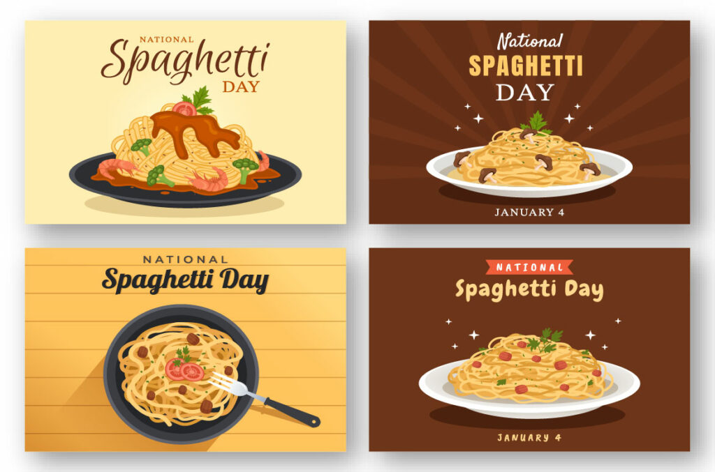 14 National Spaghetti Day Illustration - MasterBundles
