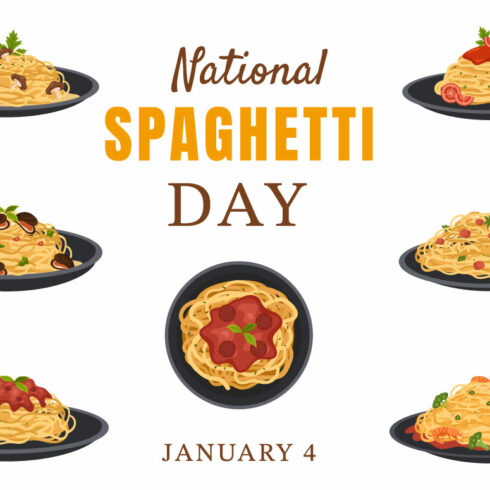 14 National Spaghetti Day Illustration - MasterBundles