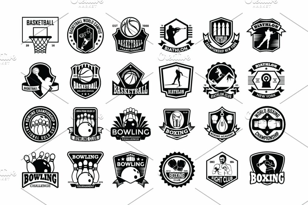 333 Sports Logo Designs And Badges – MasterBundles