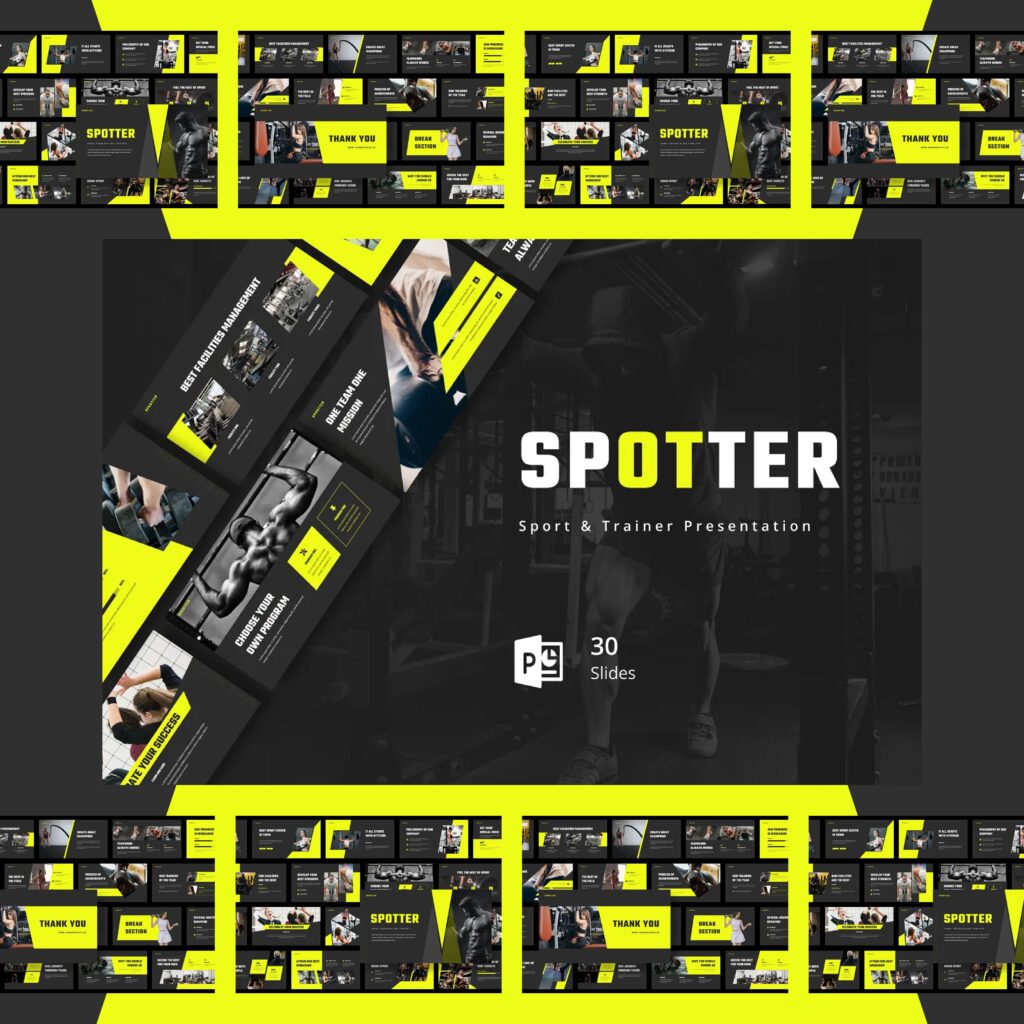 Spotter - Sport & Trainer Presentation PowerPoint – MasterBundles