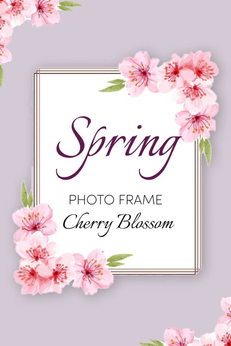 Spring Photo Frame Cherry Blossom – MasterBundles