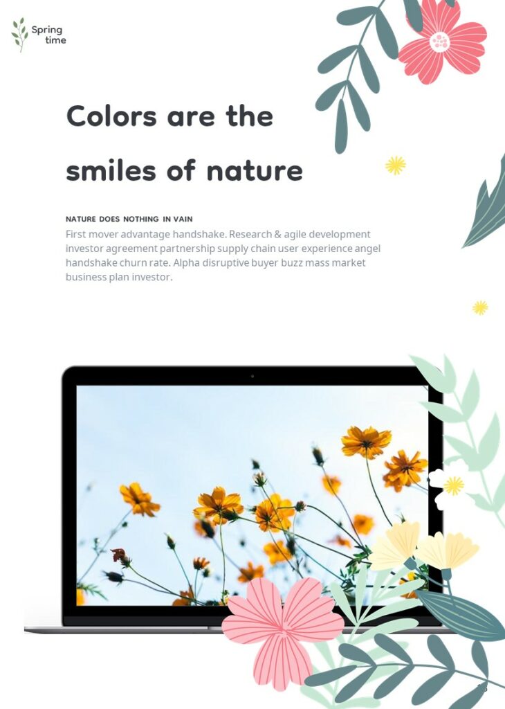 Spring Time Vertical Google Slides Theme – MasterBundles