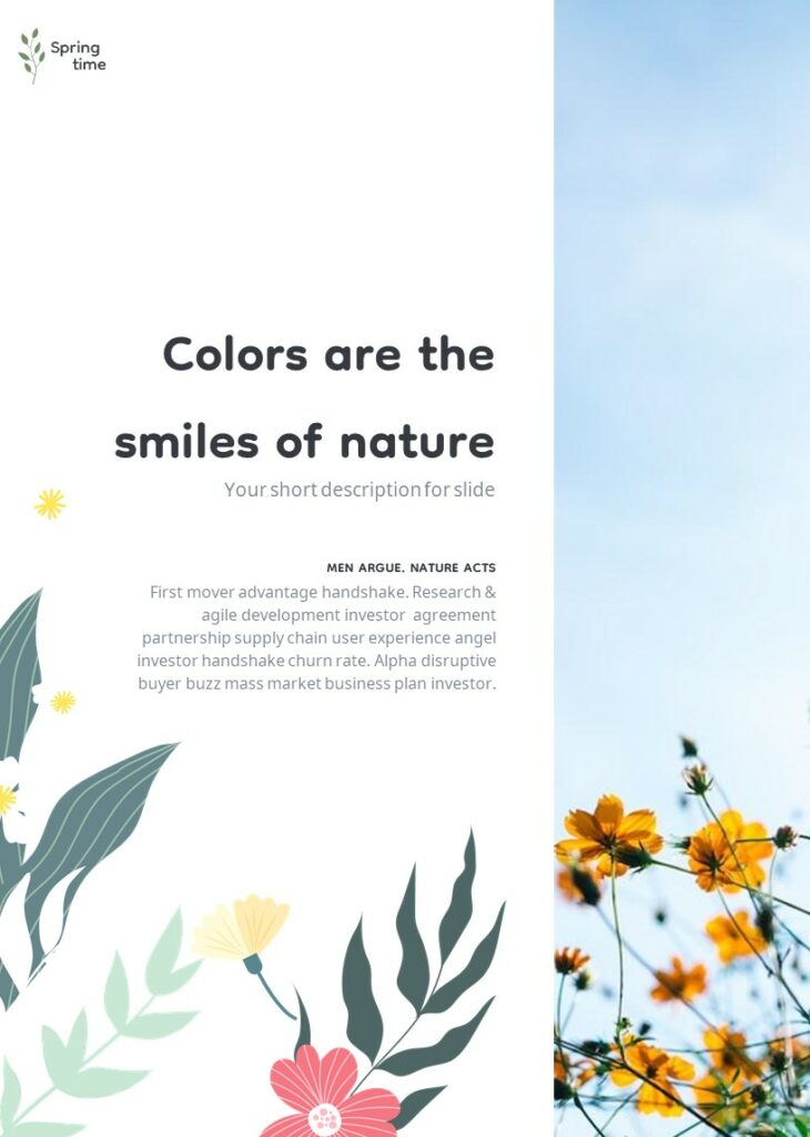 Spring Time Vertical Google Slides Theme – MasterBundles