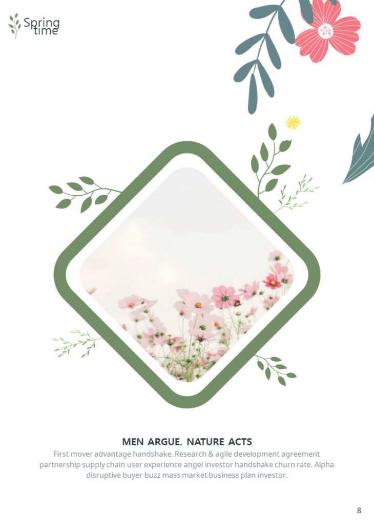 Spring Time Vertical Keynote Template – MasterBundles