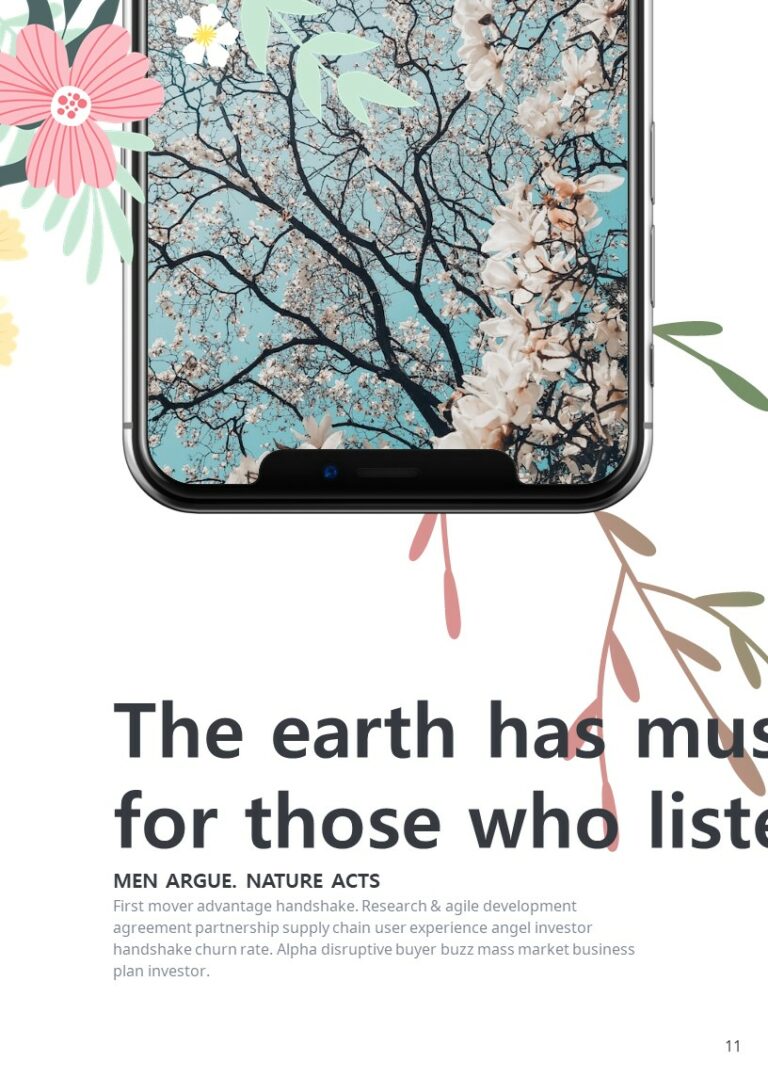 Spring Time Vertical PowerPoint Template – MasterBundles