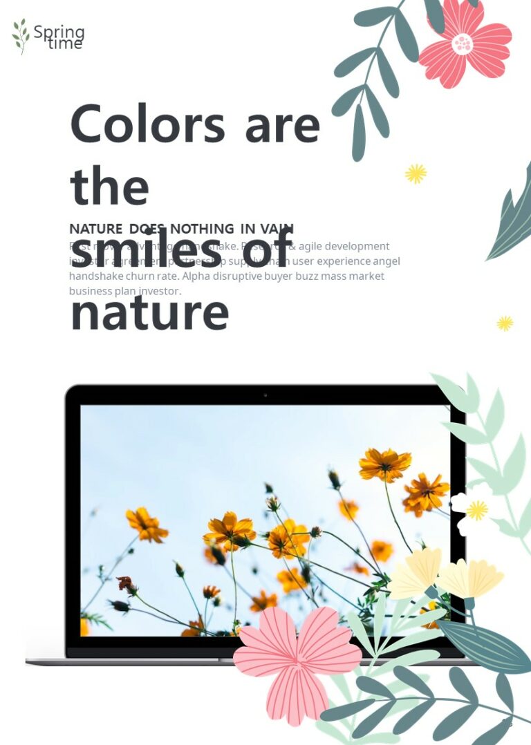 Spring Time Vertical PowerPoint Template – MasterBundles