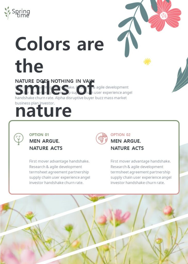 Spring Time Vertical PowerPoint Template – MasterBundles
