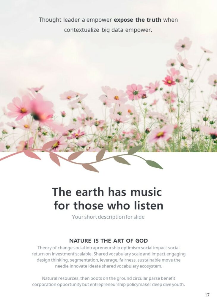 Spring Time Vertical PowerPoint Template – MasterBundles