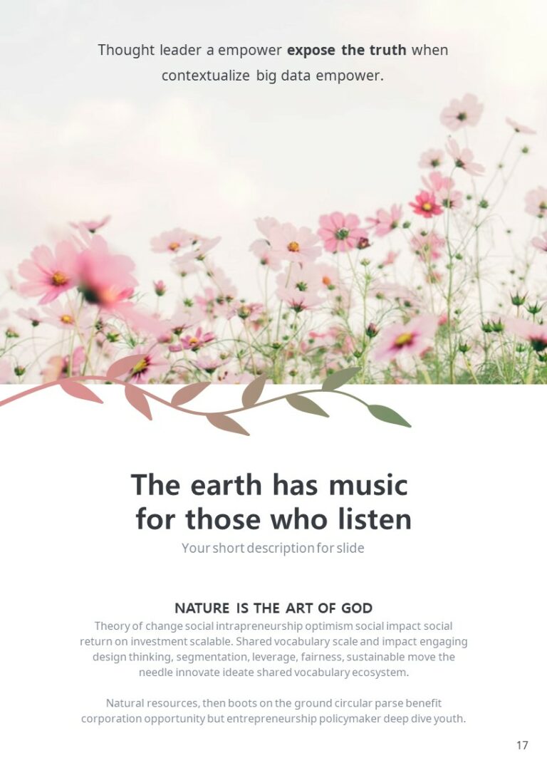 Spring Time Vertical PowerPoint Template – MasterBundles