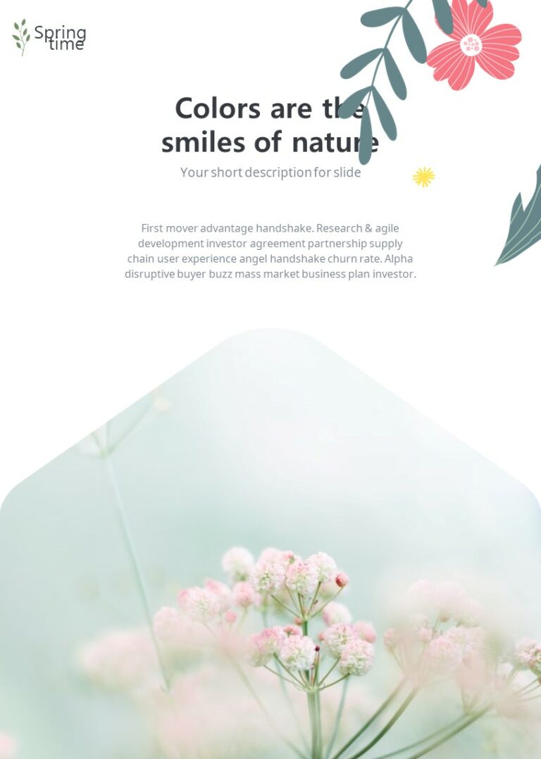 Spring Time Vertical PowerPoint Template – MasterBundles