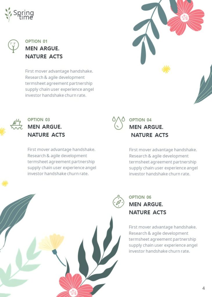 Spring Time Vertical PowerPoint Template – MasterBundles