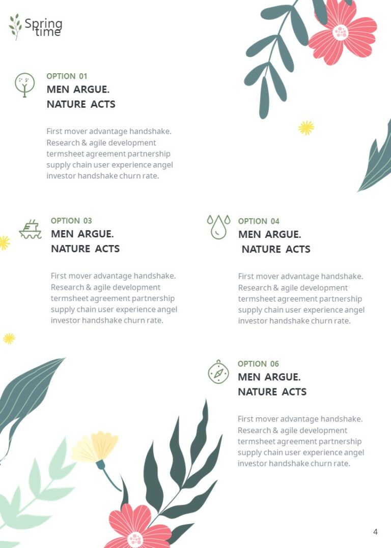 Spring Time Vertical PowerPoint Template – MasterBundles