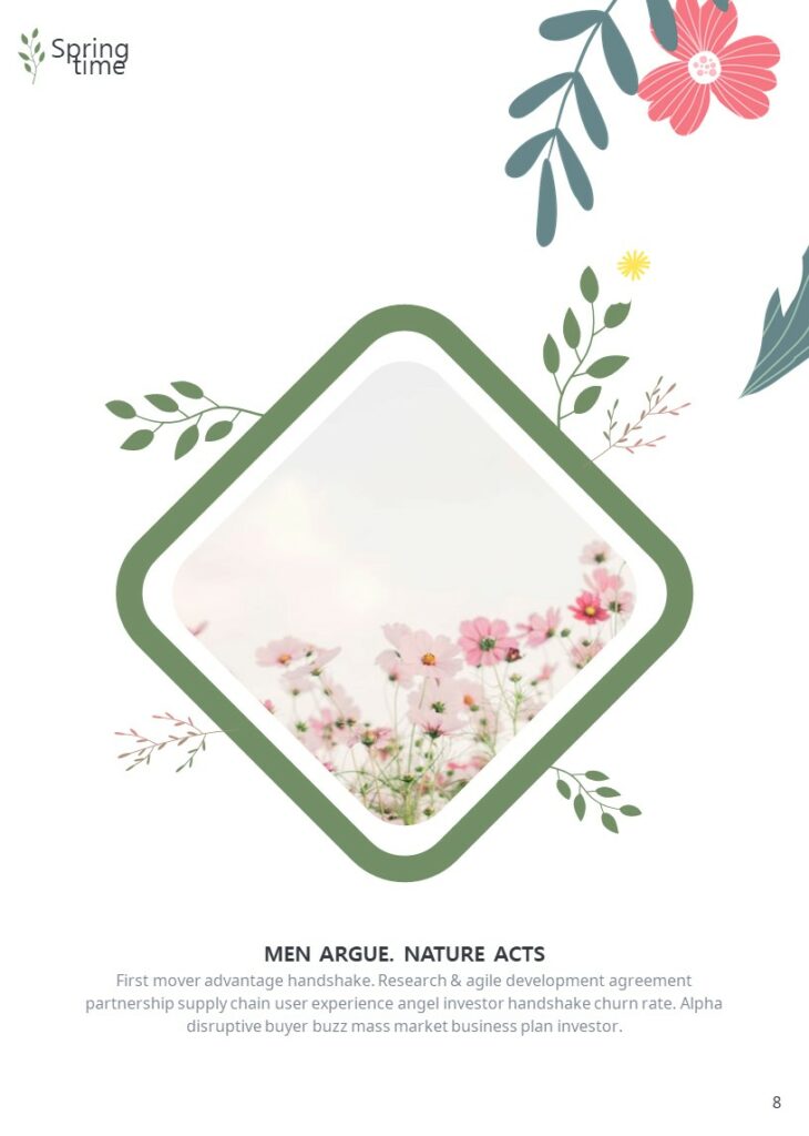Spring Time Vertical PowerPoint Template – MasterBundles