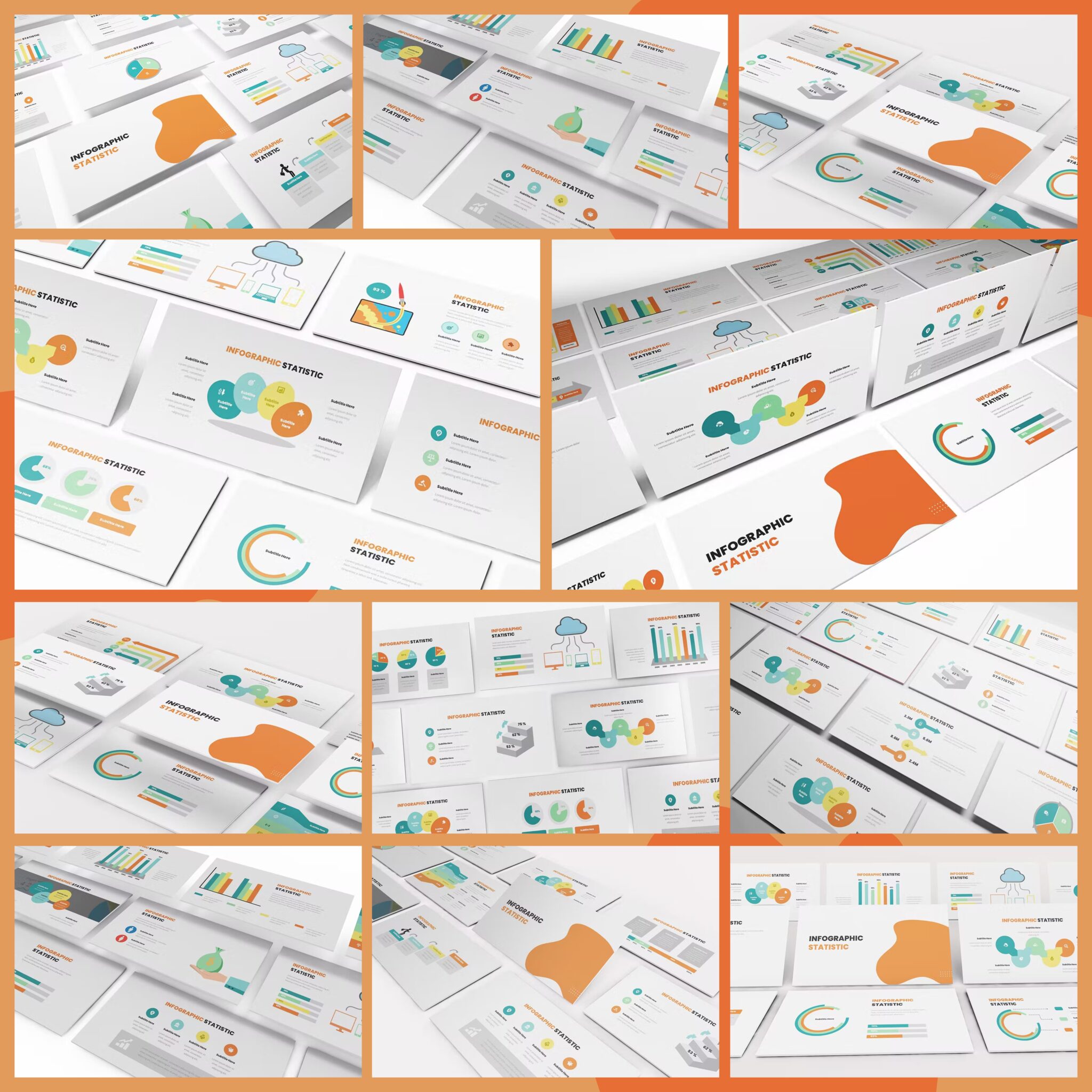 Statistic Infographic Powerpoint Template – MasterBundles