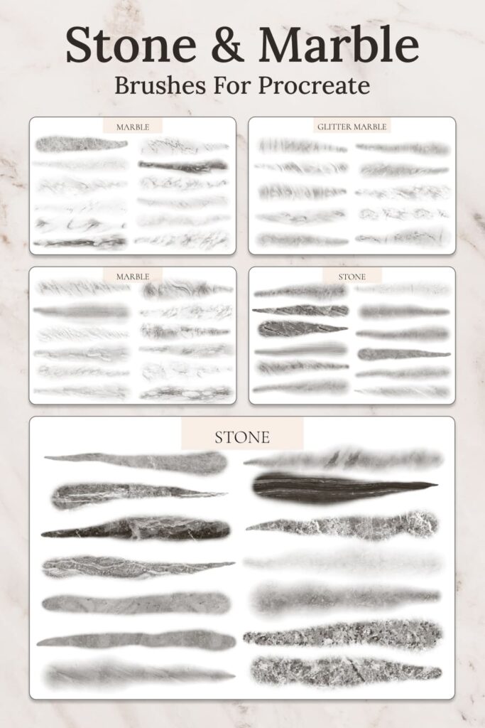 Stone & Marble Brushes for Procreate – MasterBundles