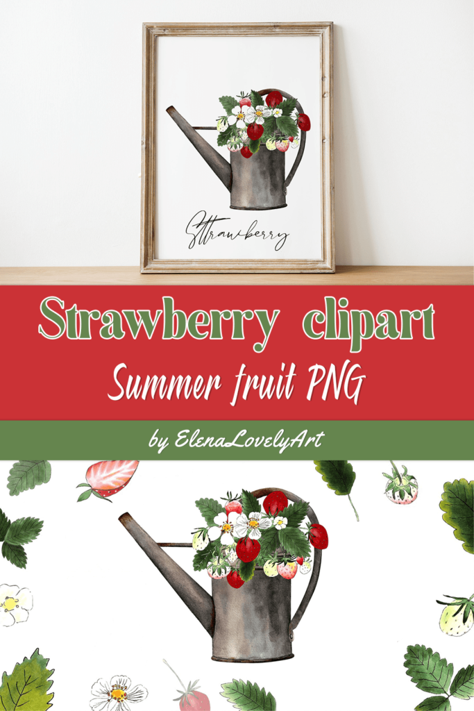 Strawberry Clipart. Summer Fruit PNG – MasterBundles