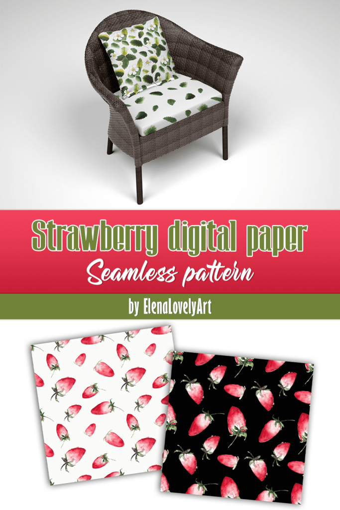 Strawberry Digital Paper. Seamless Pattern – MasterBundles