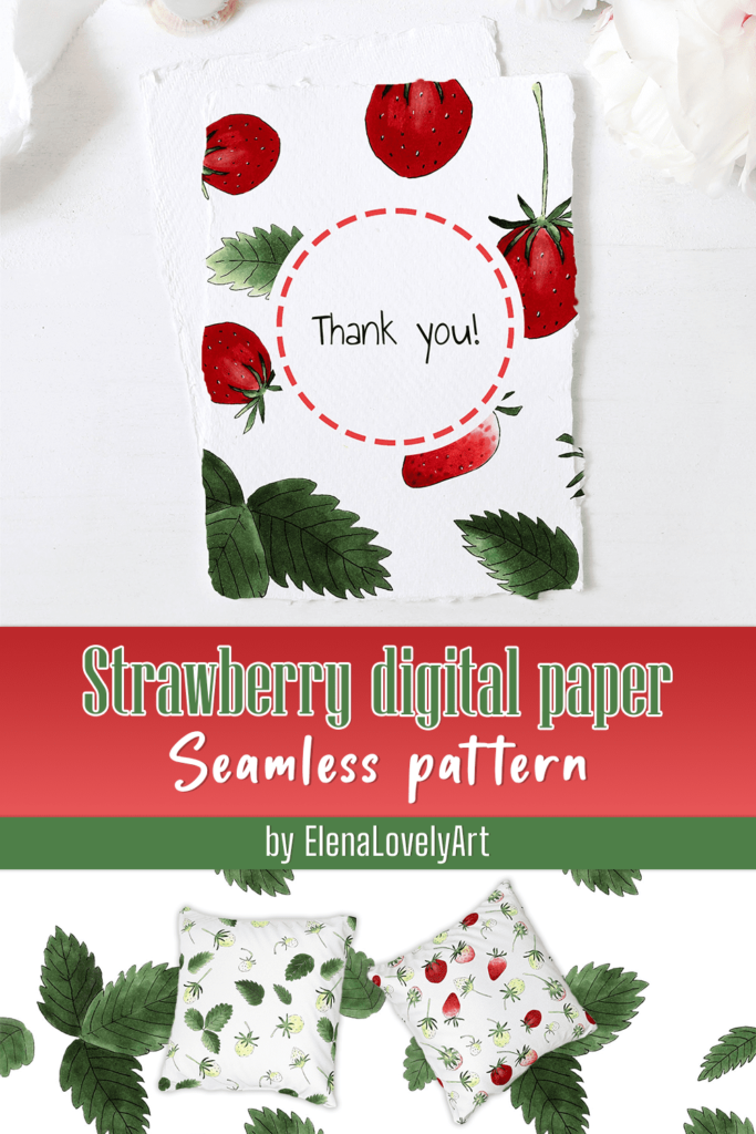 Strawberry Digital Paper. Seamless Pattern – MasterBundles