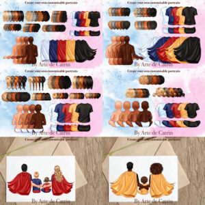 Super Family Clipart, Hero Clipart – MasterBundles