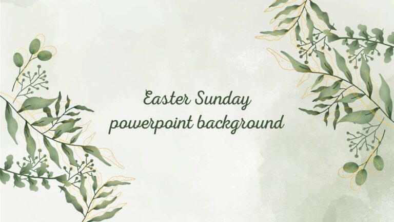 Easter Sunday Powerpoint Background – MasterBundles