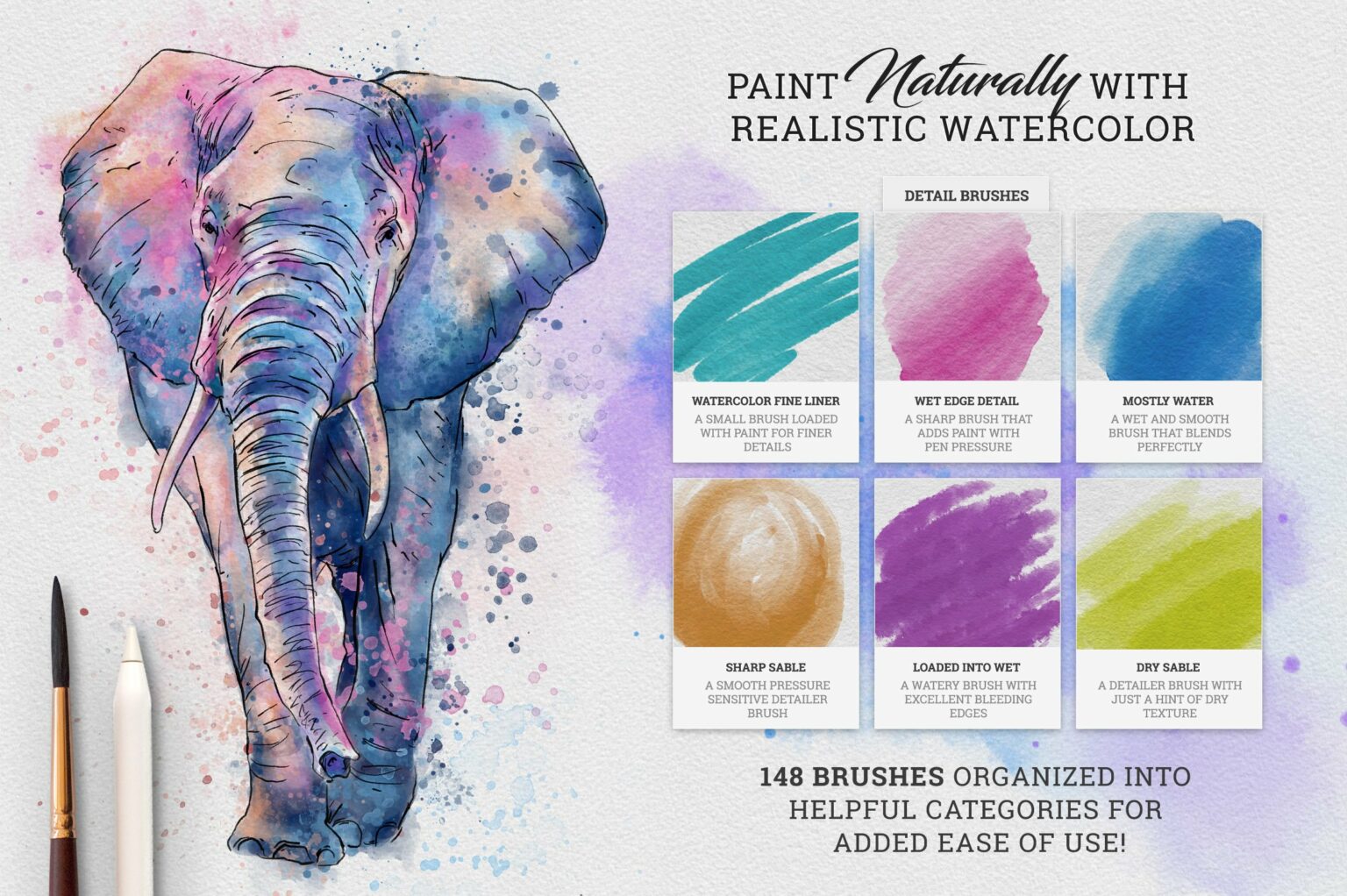 Master Watercolor Procreate Brushes – MasterBundles