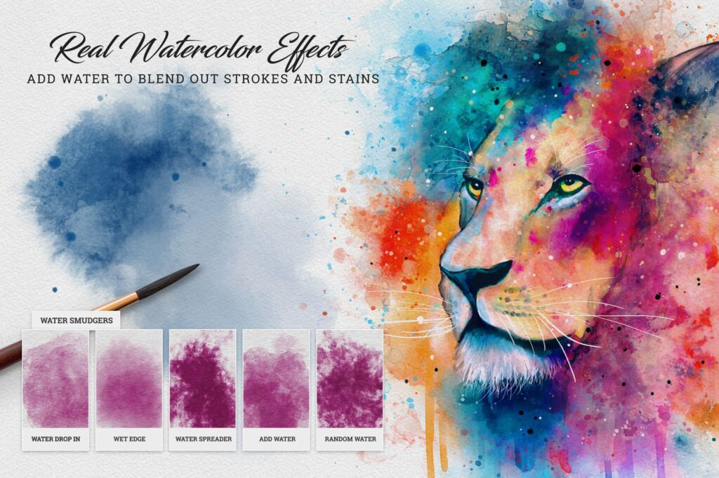 Master Watercolor Procreate Brushes – MasterBundles